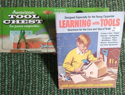 VTG ATF Toy Tool Chest for Jr Carpenter + Learning with Tools 24 Pg ...