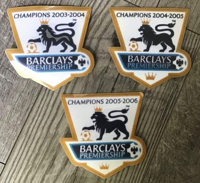 Pair(2) 2003-2004-2005-2006 English Premier League Sleeve Badge Patch ...