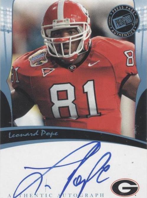 2006 Press Pass Legends - Autographs Leonard Pope (AU, RC) for sale ...