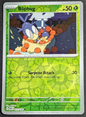 Blipbug Reverse Holo NM 010/182 Paradox Rift Pokemon Card | eBay