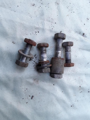 1976 Harley Davidson Z90 Rear Shock Bolts z 90 aermacchi oem original ...