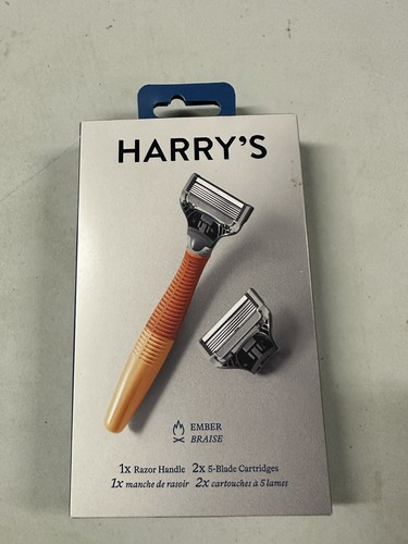 NEW! IN BOX! Harry's Razor Blades Ember 1 Handle With 2 Cartdriges | eBay
