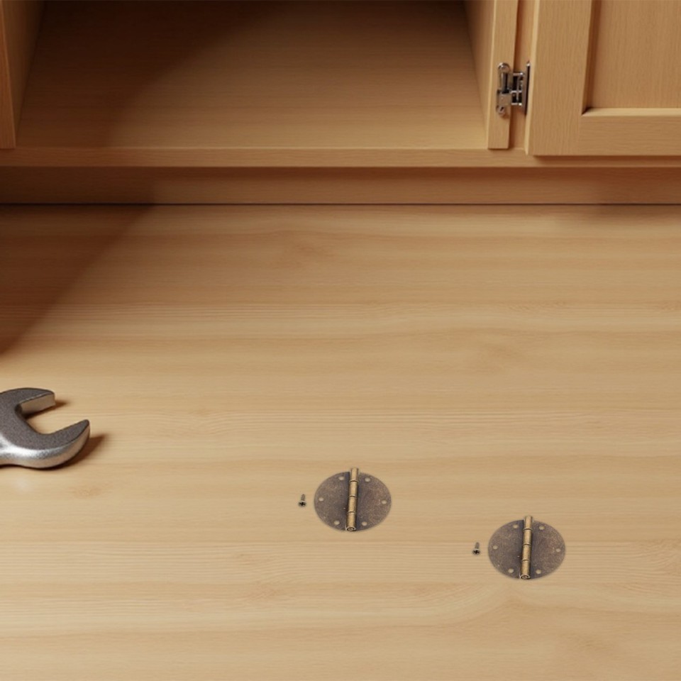 10pcs Cabinet Antique Small Hinge - Round Folding Hinge Furniture ...