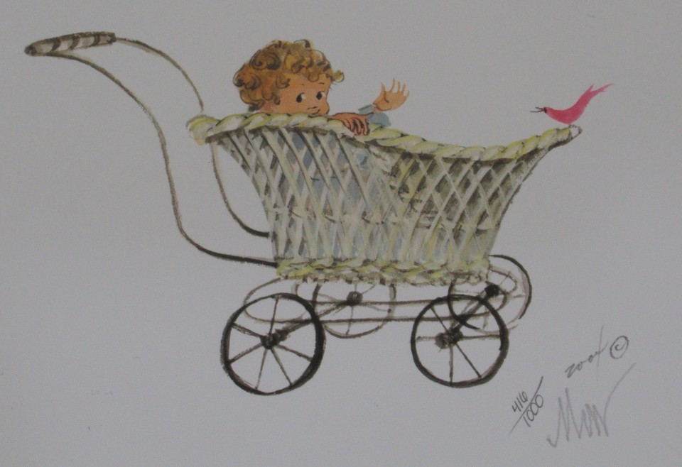 "June's Baby" by P. Buckley Moss 2004 Offset Lithograph Print Signed ...