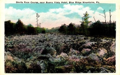 Postcard devils racecourse near Buena Vista hotel Blue Ridge Mt ...