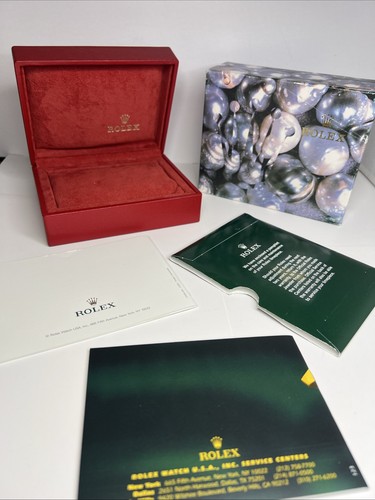 Rolex Red Box 14.00.71 + 2003 Oyster Manual + Chronometer & Hang Tag ...