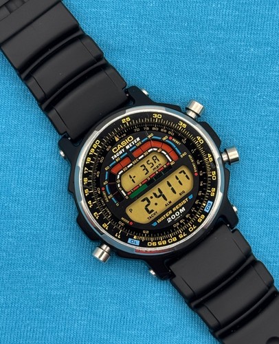 1990's Vintage Casio TachyMeter Digital Watch - DW-400 - 905 ...