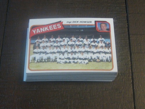 NEW YORK YANKEES 1980 Topps Baseball Team Set w / Reggie Guidry Nettles ...
