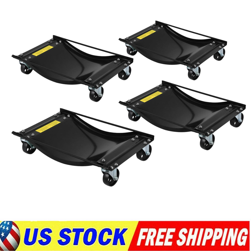 Car Dollies 2-Pack/4-Pack Heavy Duty Vehicle Moving Dolly w/Casters ...