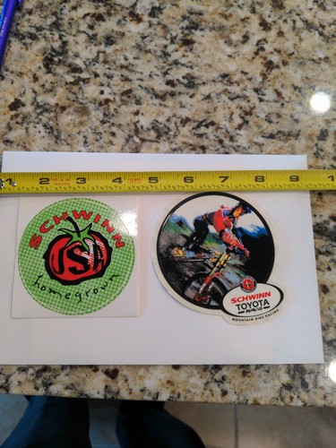Two 3 Inch Schwinn stickers Vintage mid-1990s One Homegrown Other ...