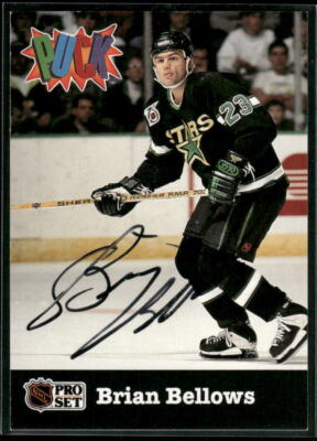 Brian Bellows 1991-92 Pro Set PUCK #13 Signed Autographed Card | eBay