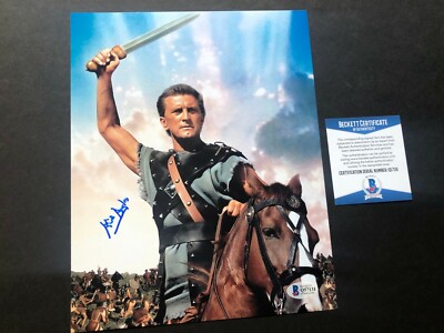 Kirk Douglas Rare! signed autographed Spartacus 8x10 photo Beckett BAS ...