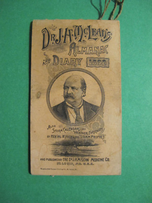POCKET NOTEBOOK: DR. J H McCLEAN MEDICINE CO ARTHUR PETER & CO ...