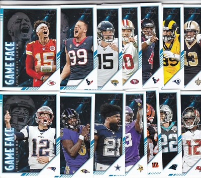 2020 SCORE FOOTBALL GAME FACE INSERTS 1-15 PICK YOUR PLAYER RETAIL ONLY ...