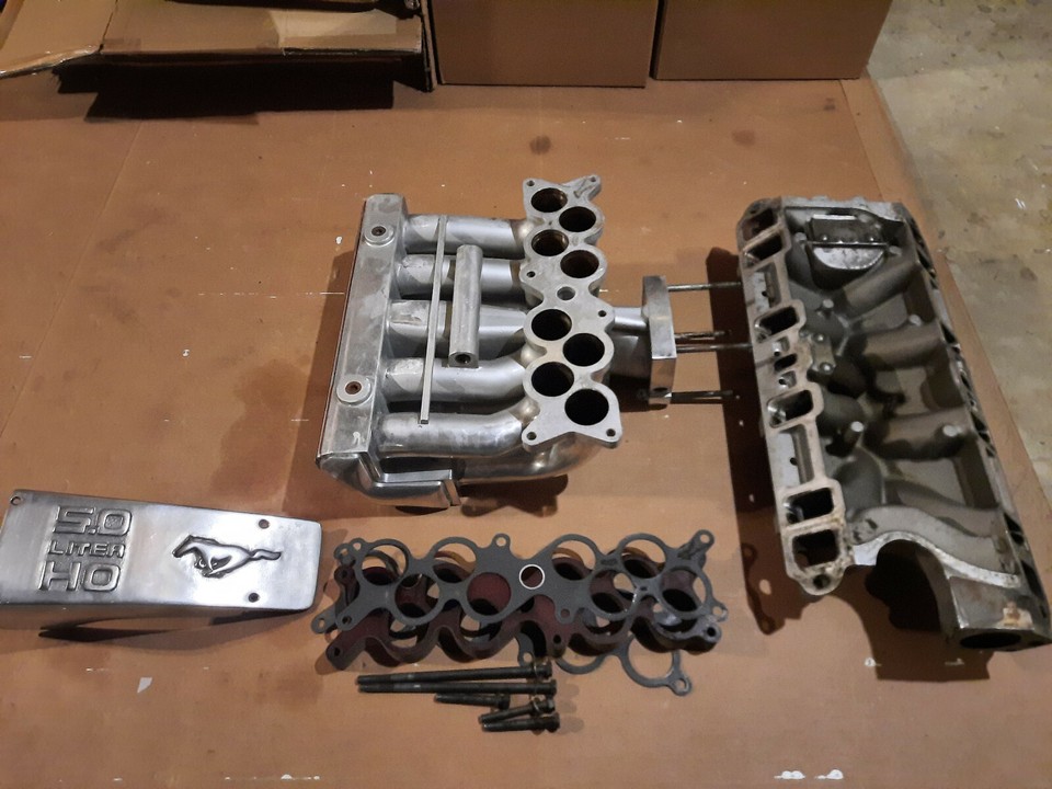 1986-1993 Ford Mustang 5.0L Polished Tubular Cobra Intake Manifold GT40 ...