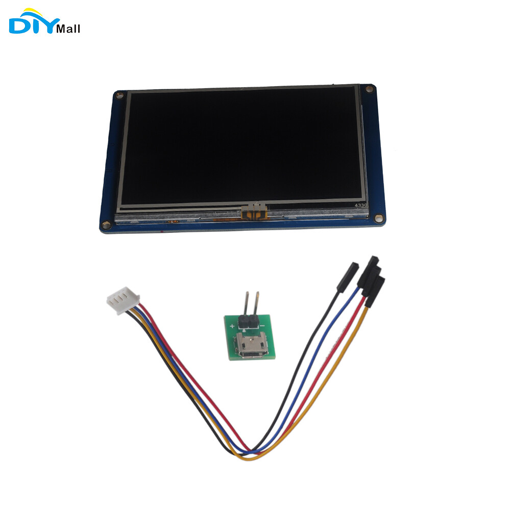 DIYmalls Nextion Intelligent 5 inch HMI Display 5V Capacitive Touch ...