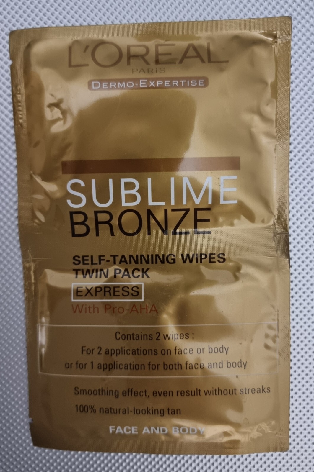 L'oreal Sublime Bronze Self Tan Easy TANNING Wipes X2 for sale online ...