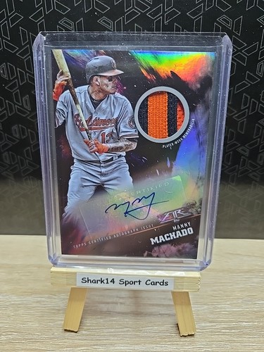 2018 Topps Fire Manny Machado Fire Autograph Patch /25 #FAP-MM | eBay