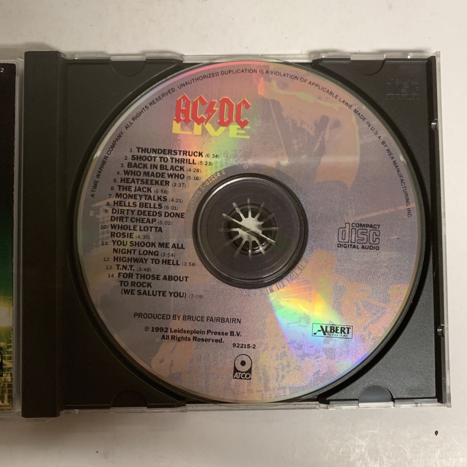 AC/DC LIVE - CD 1992 - ATCO RECORDS | eBay