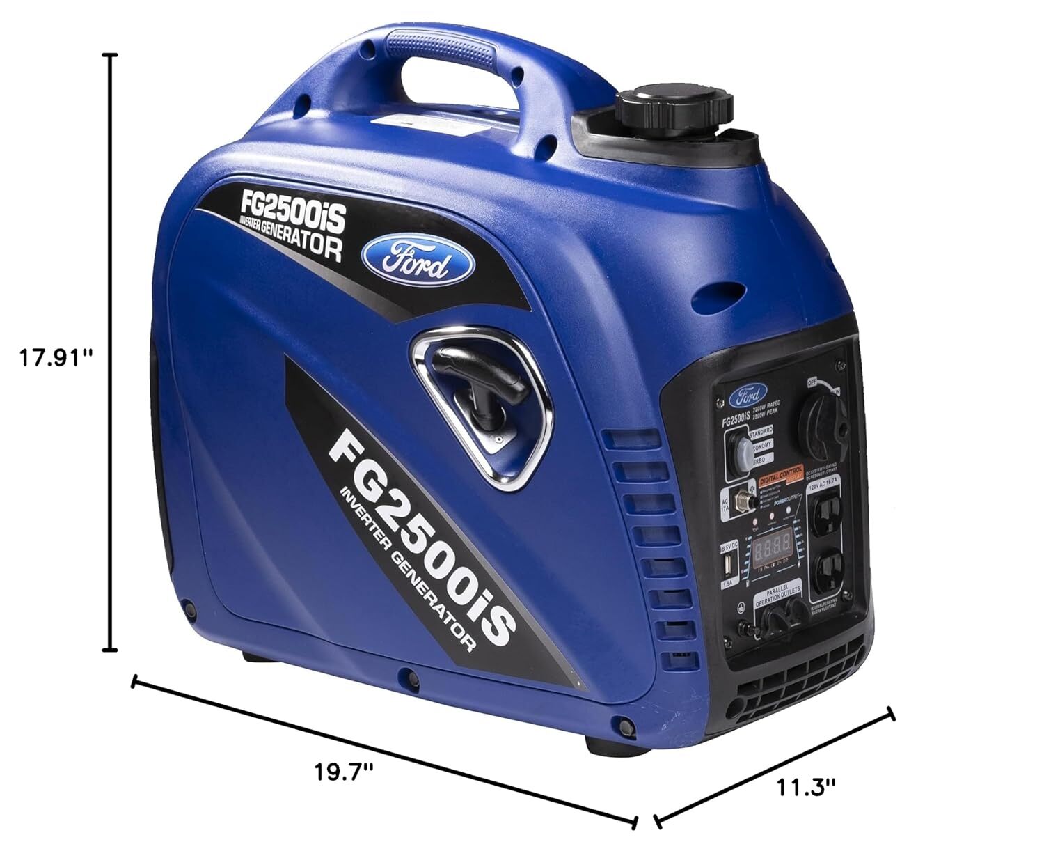 Ford 2500W Gas Powered Portable Inverter Generator -Produces Clean ...
