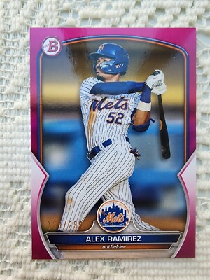 2023 Bowman Alex Ramirez Fuchsia Refractor #169/299. New York Mets. | eBay