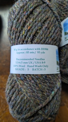 15 Skeins Carloway Mills Isle Of Lewis Shetland Aran Scottish Yarn. (1Z ...