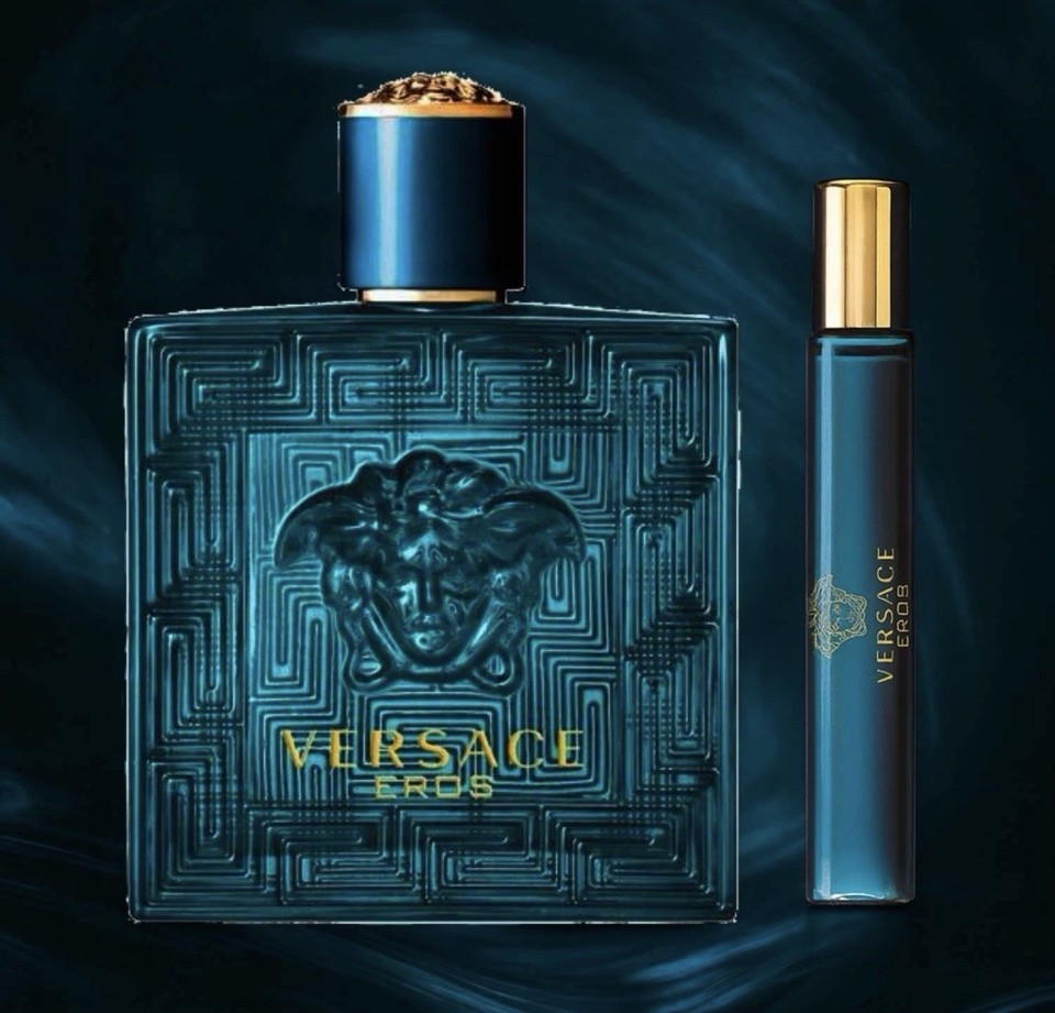 Versace Eros Pour Homme Eau de Parfum 100ml Gift Set for Men Brand New ...