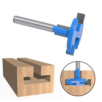T-shaped Router Bits 6mm/6.35mm Shank Slotting Cutter Hook Notch ...