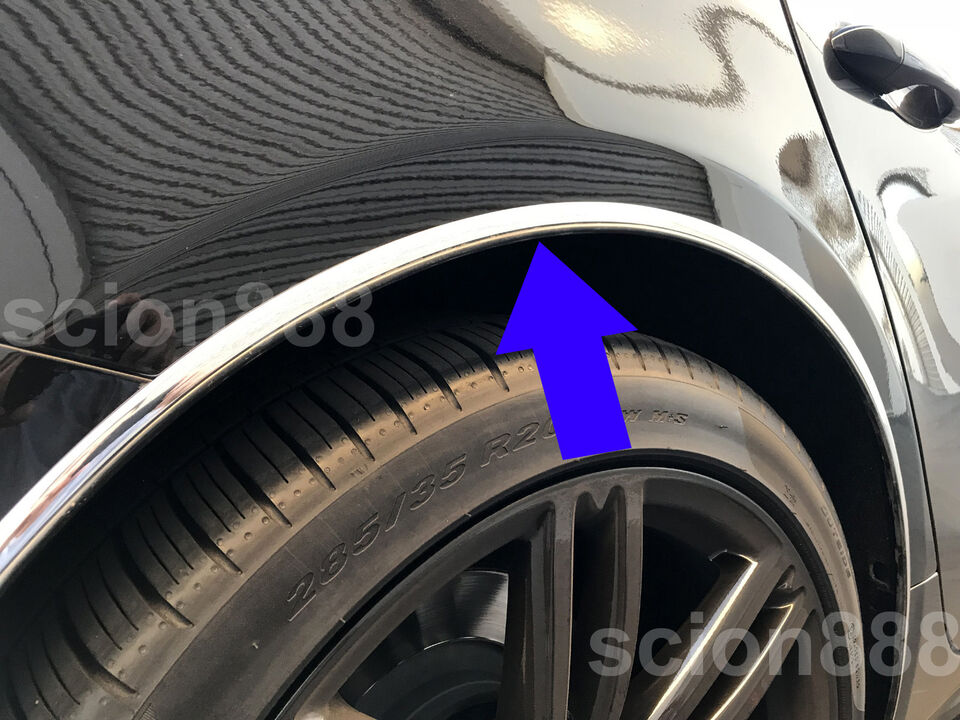 Fit 2005-2019 ToyotaModel Chrome L-SHAPE Wheel Well Fender Trim Molding ...