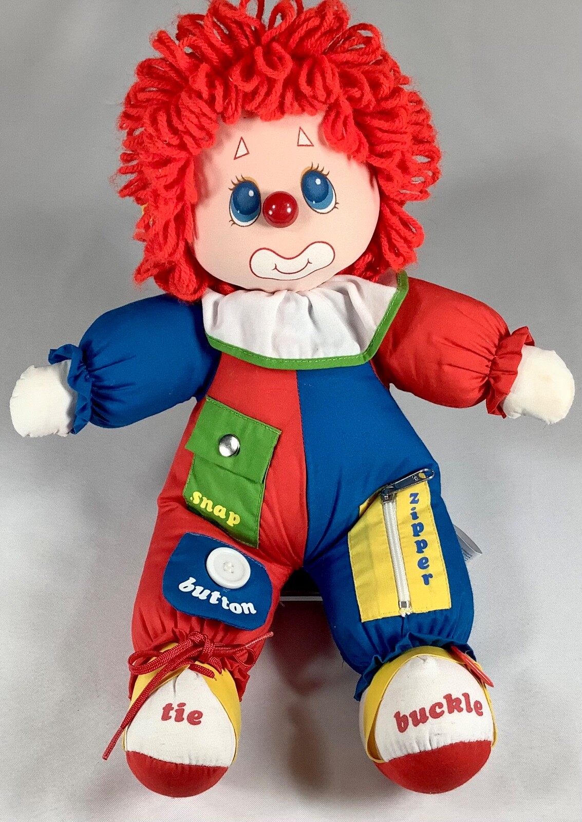 American Greetings Amtoy Clown Doll Plush Learn to Dress 1983 Vintage ...