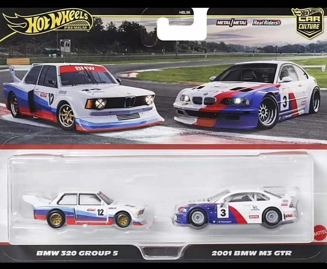 Hot Wheels BMW 320 Group 5 / 2001 BMW M3 GTR (In-Stock) New 2-Pack 2025 ...