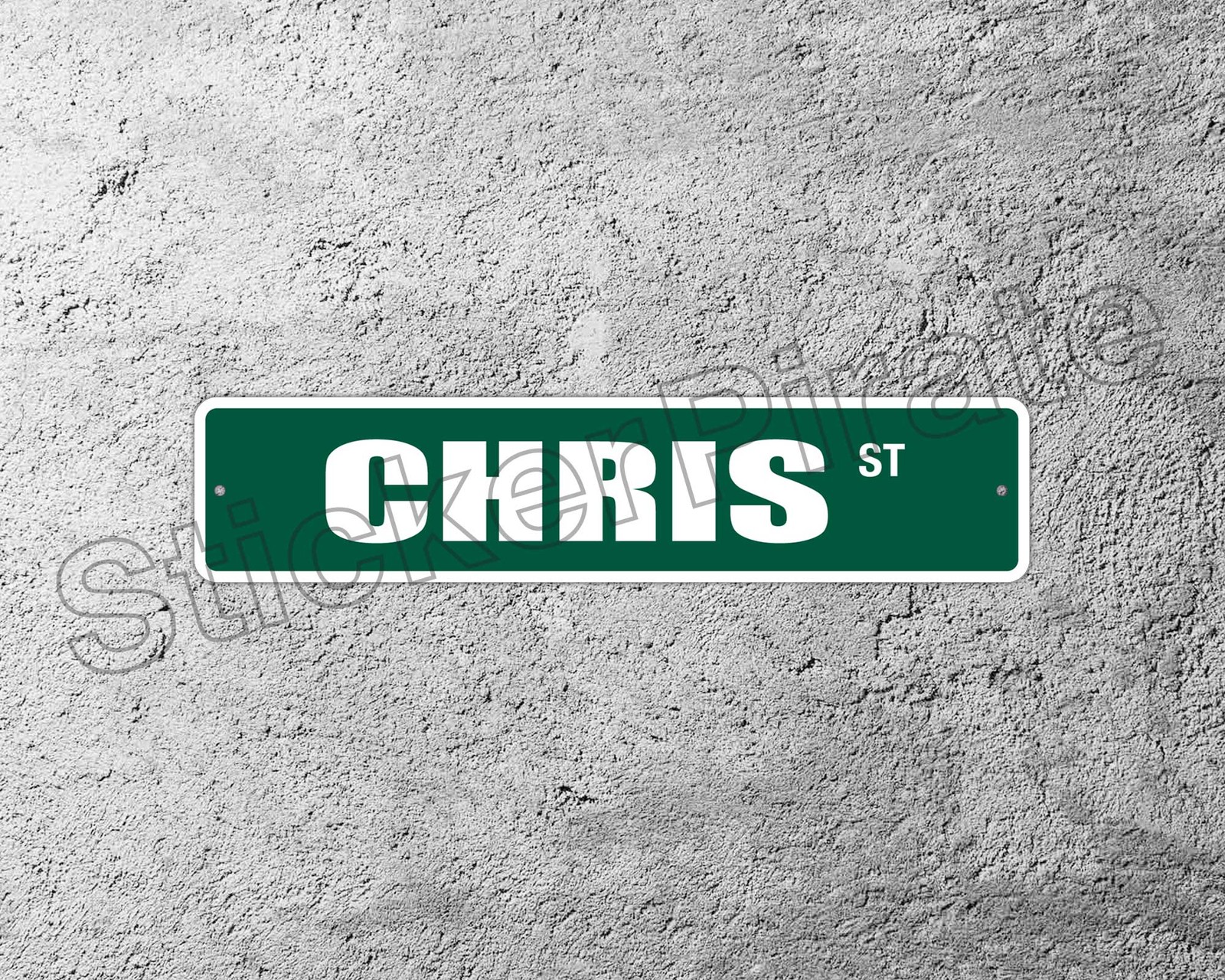 *Aluminum* Chris St 4" x 18" Metal Novelty Street Sign SS 891 | eBay