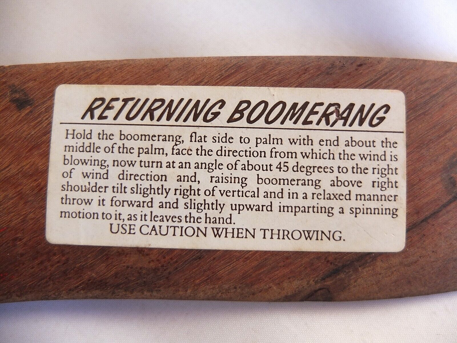 Vintage Aboriginal art boomerang Bunabiri | Grelly USA