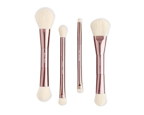 Demi 4-Pc Dual-End Brush Set - Vegan, w/Case | eBay