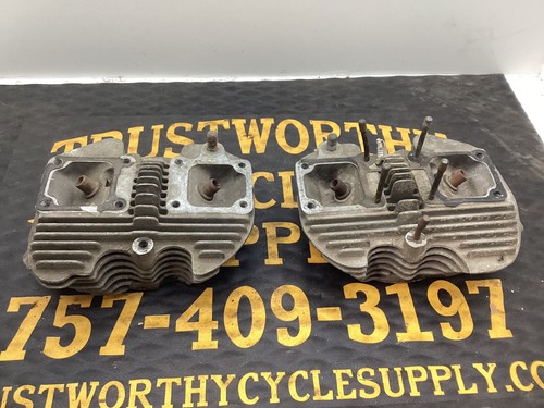Vintage 1975 Harley FL FX Shovelhead Front Rear Cylinder Heads Pair OEM ...
