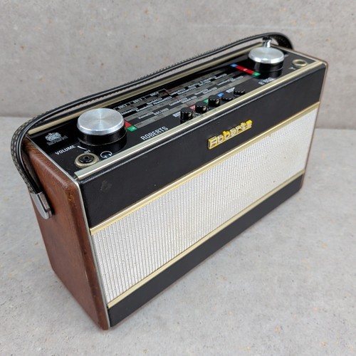 Roberts Vintage Portable Transistor Radio Black Retro Spares Or Repairs ...