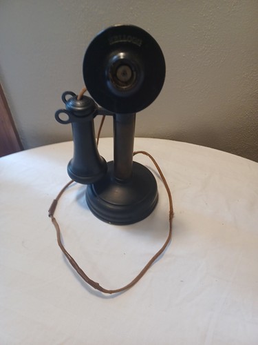 Antique 1901-1908 KELLOGG Early Metal Candlestick Telephone - Phone | eBay