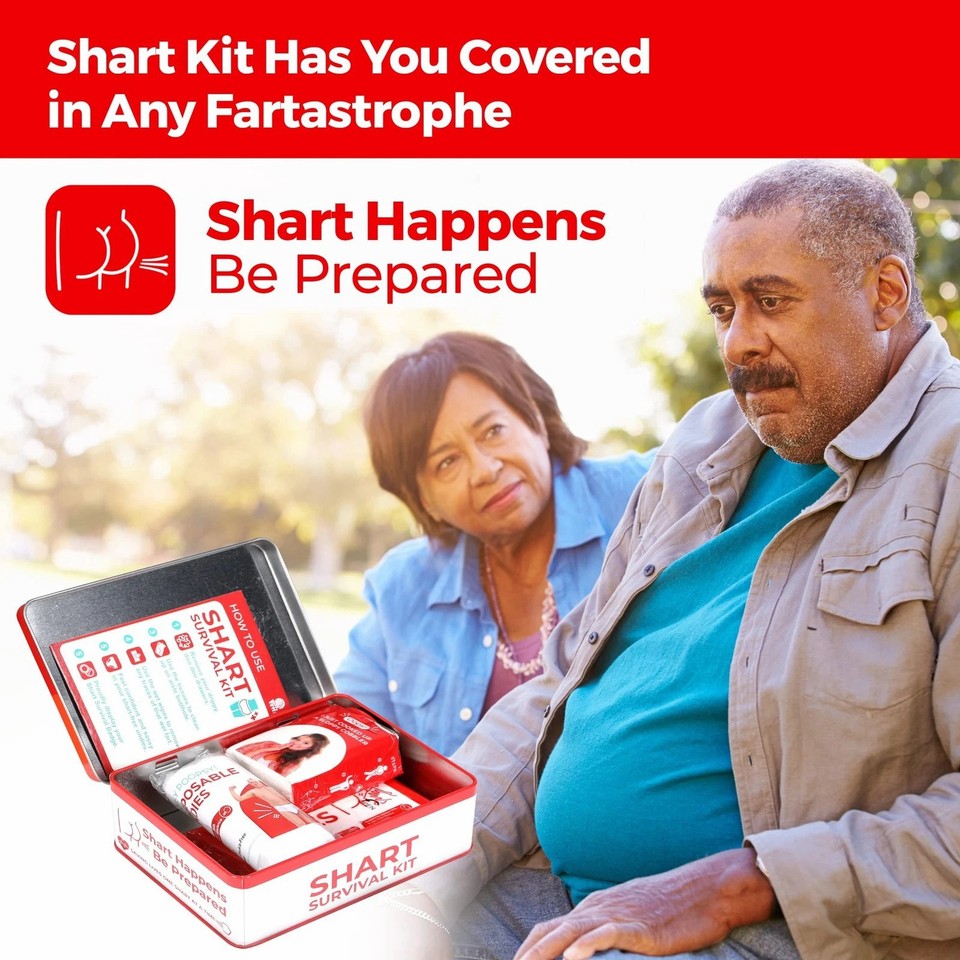 Funny Shart Survival Kit - Poop Prank Gift Set with Wipes & Underwear ...