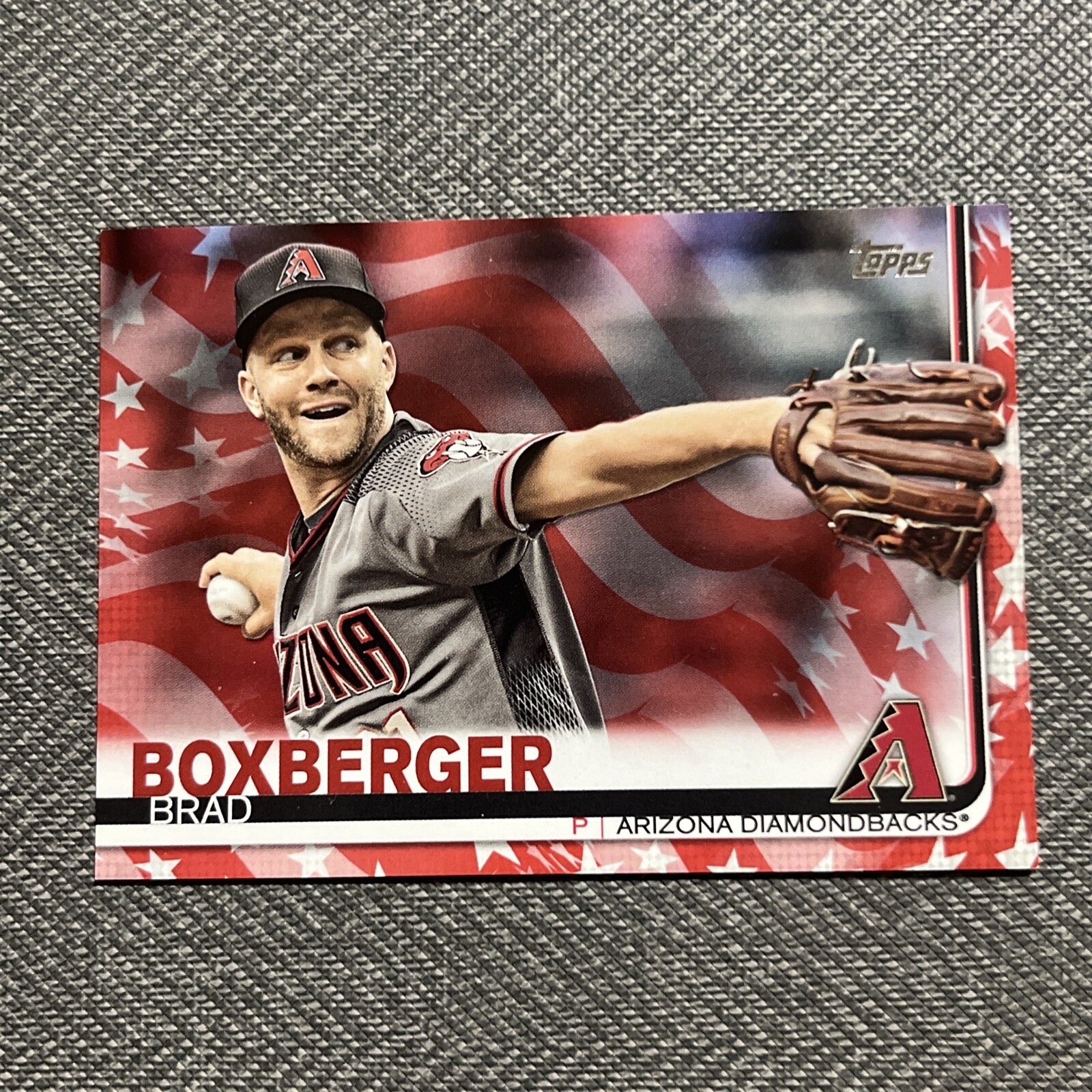 Brad Boxberger 2019 Topps SERIES 1 Independence Day PARALLEL 32/76 #305 ...