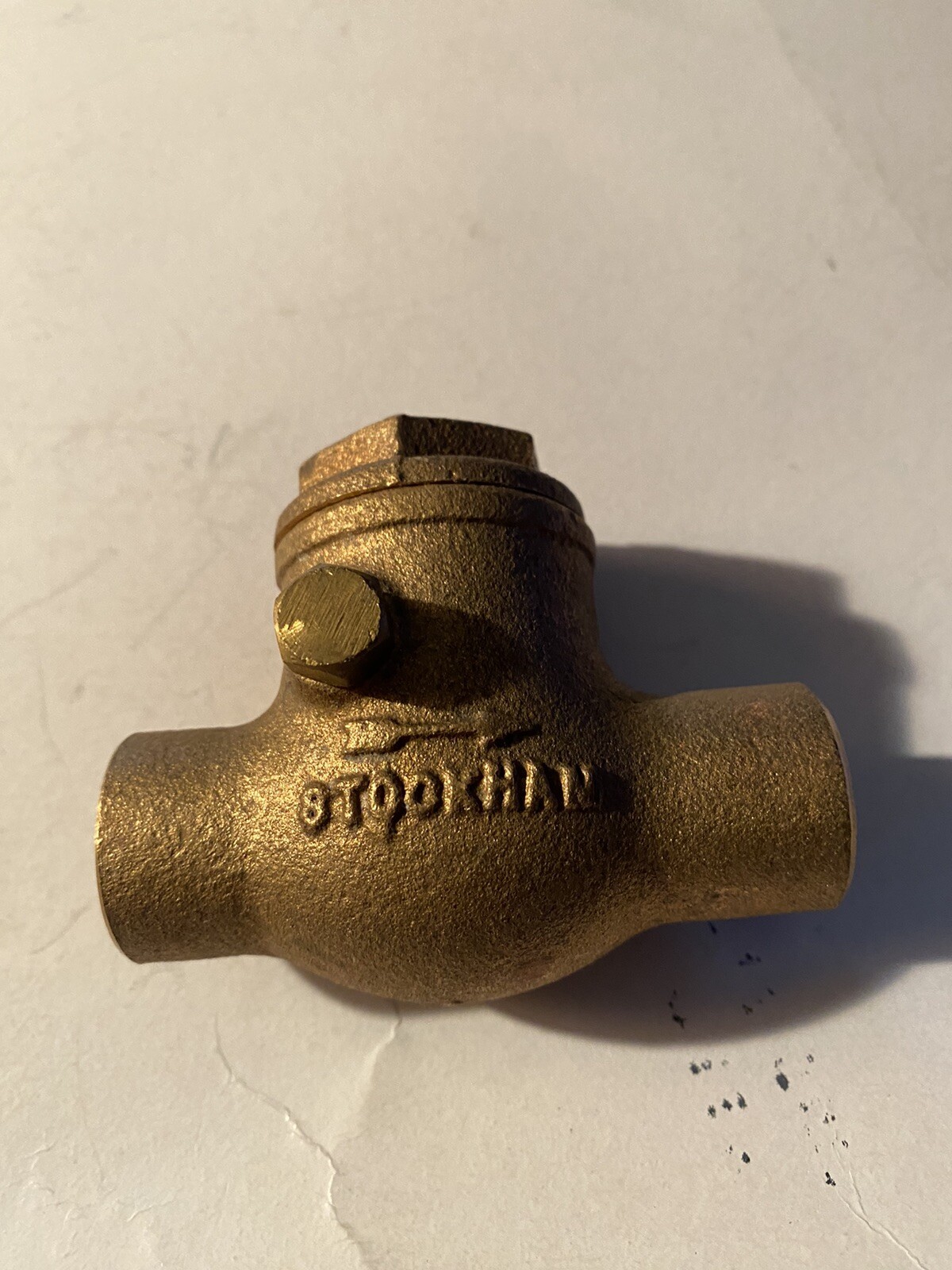 3/4" Solde CHECK VALVE BRASS PLUMBING FITTING Stockham 125 S, 200 OWG ...