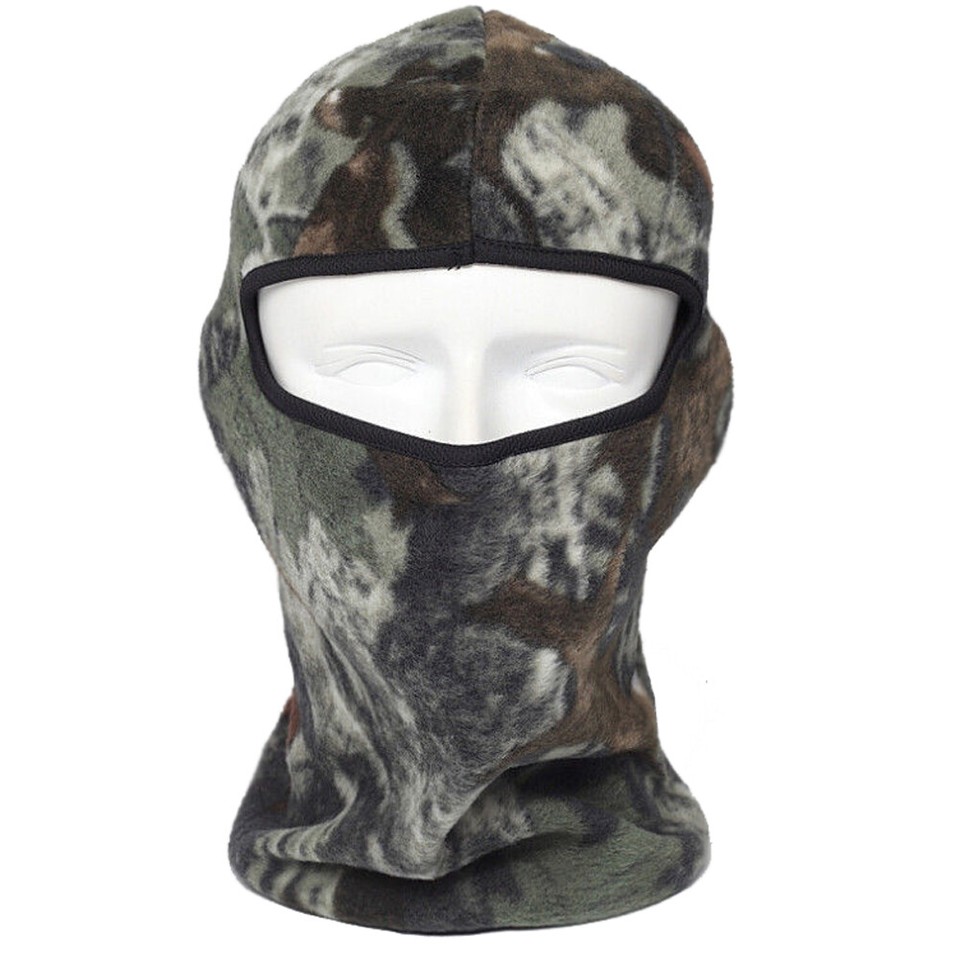 Balaclava Windproof Fleece Hat Hood for Cold Weather Hunting Ski Full ...