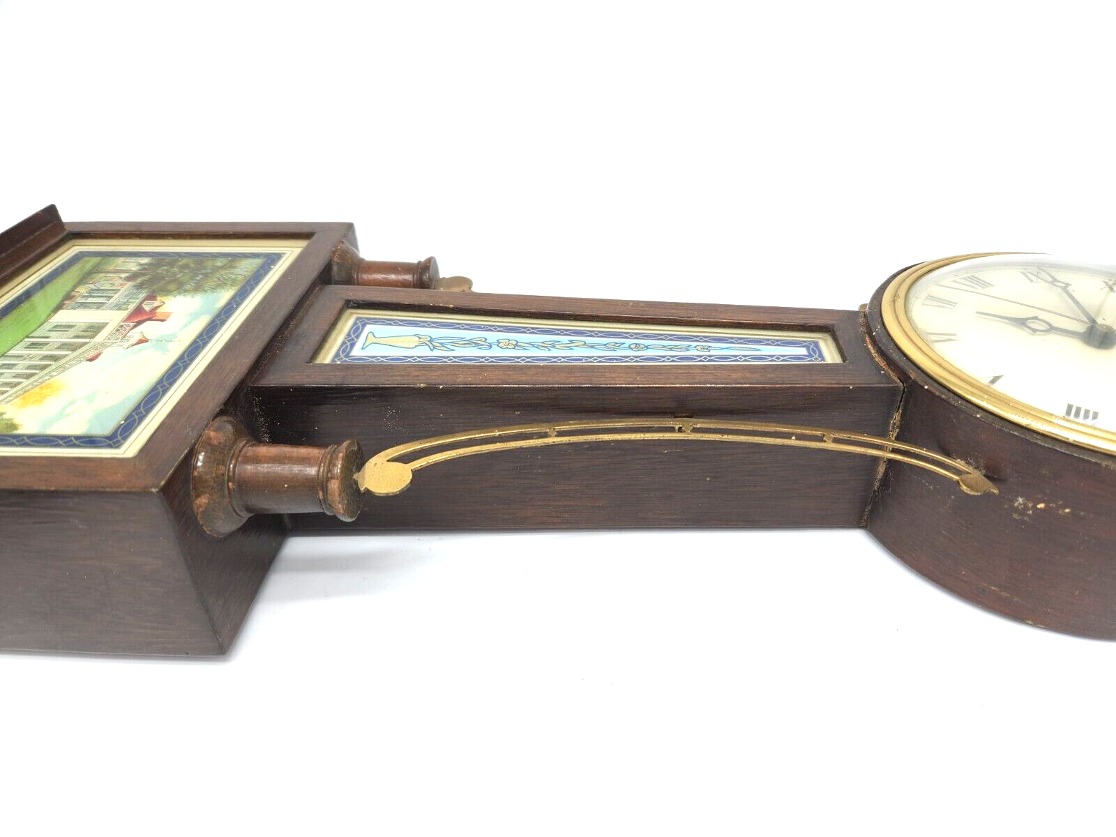 Vintage Warren Telechron Ashland Mass USA Electric Clock Banjo Eagle ...