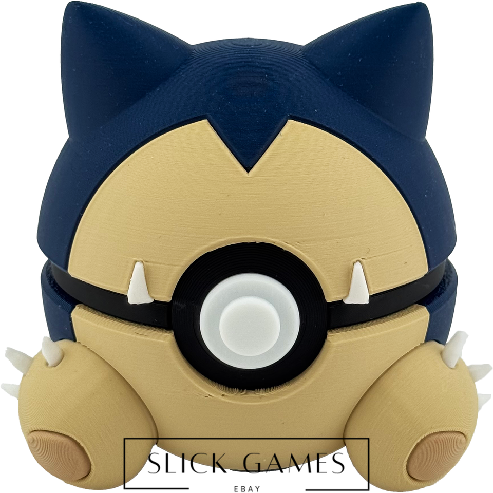 #0143 Snorlax Poke Ball | 3D Printed | Poke Ball Collection, Pokémon ...