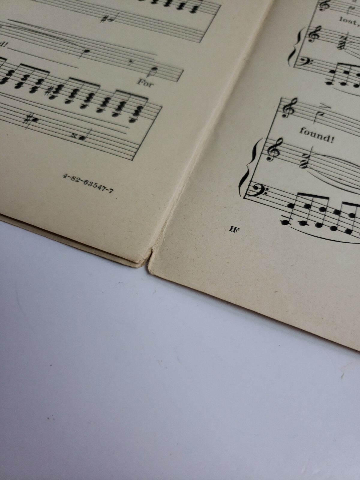 The PENITENT - Sacred Song by VAN DE WATER 1892 Antique Piano Sheet ...