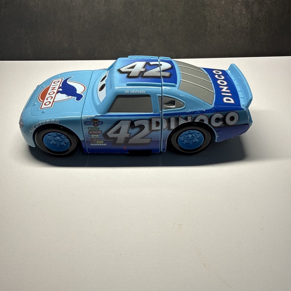 Disney Pixar Cars Movie Toy - Race & ‘Reck Cal Weathers Dinoco #42 ...