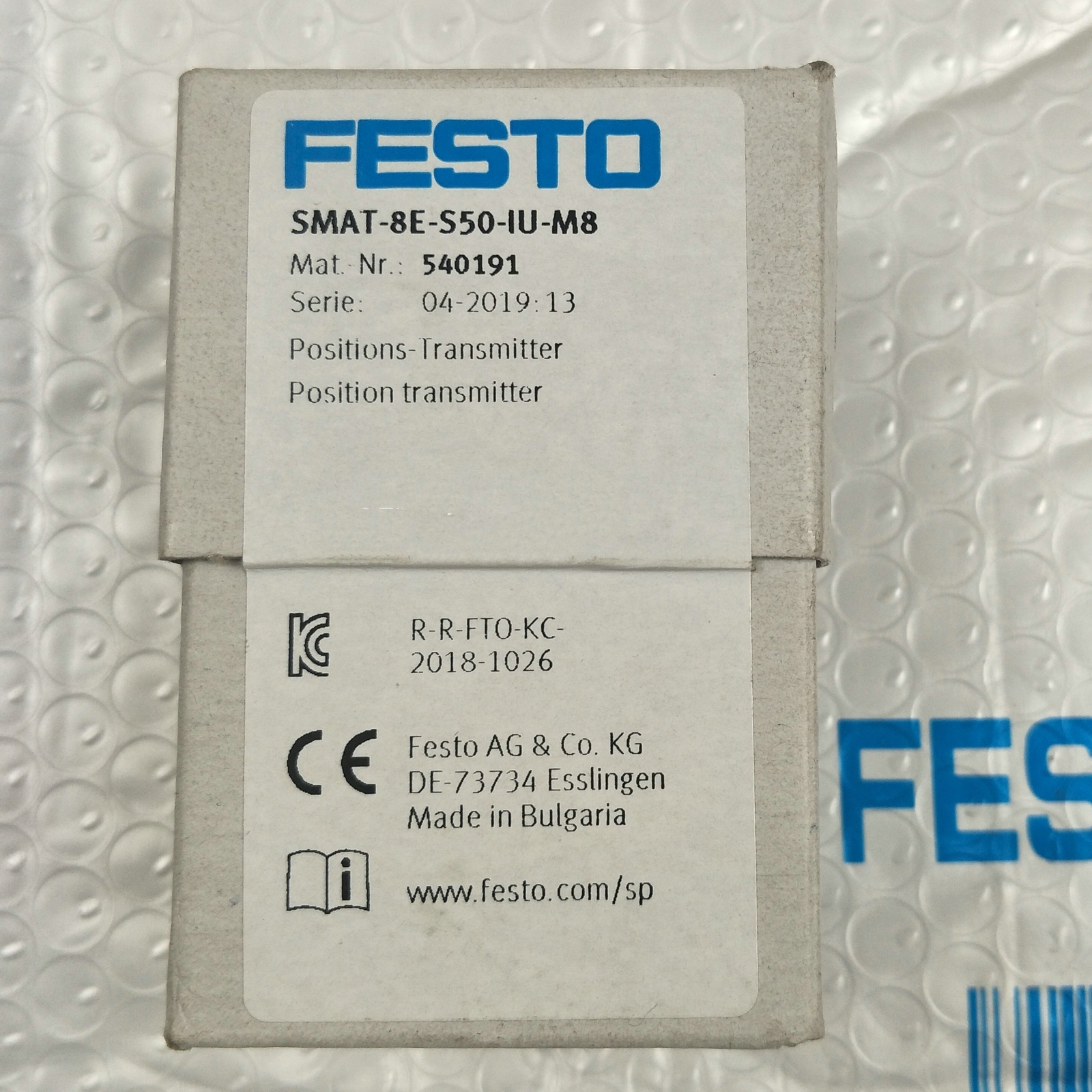 one New Festo SMAT-8E-S50-IU-M8 540191 Transmitter Fast Delivery | eBay