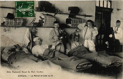 CPA Militaire, Artillerie - Le Reveil et Cafe (278670) | eBay