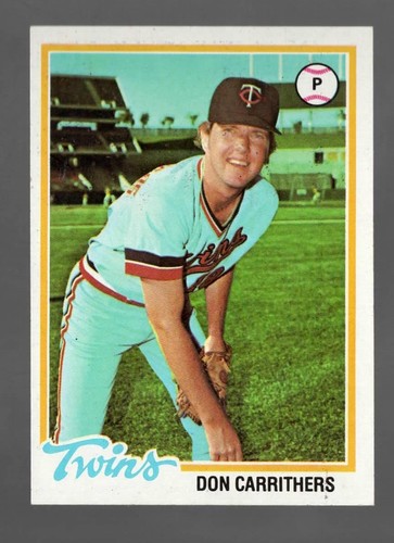 1978 Topps Don Carrithers Minnesota Twins #113 Near Mint or Better | eBay