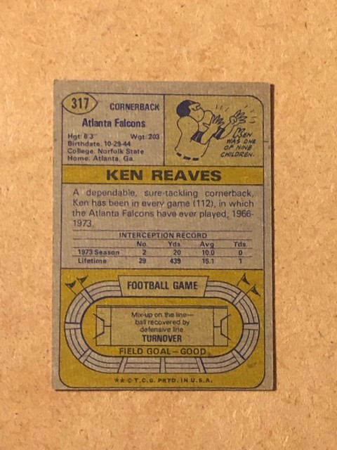 1974 Topps - #317 Ken Reaves for sale online | eBay