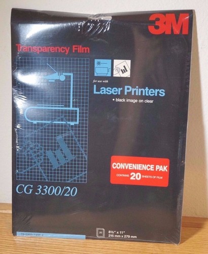 LOT OF 5 3M TRANSPARENCY FILM & PROTECTORS CG 3300 PP2500 RS 7110 | eBay